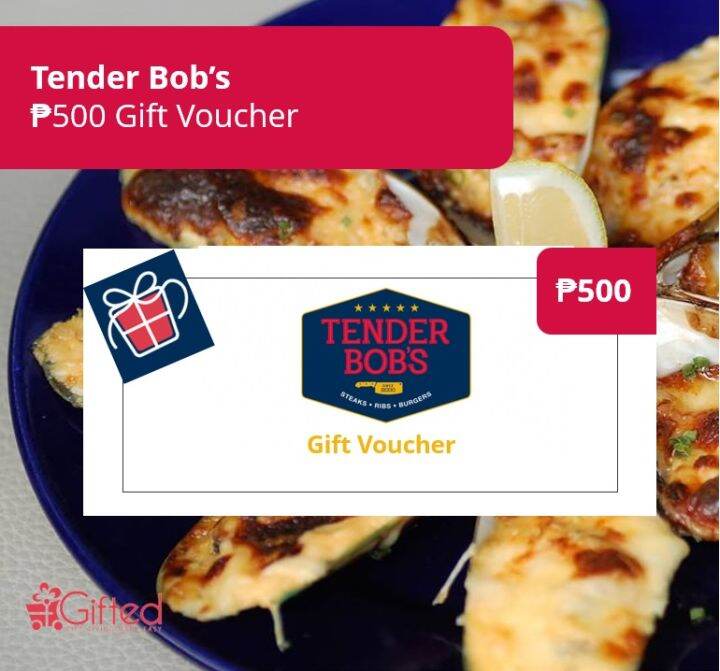 Tender Bob's PHP 500 Gift Voucher | Lazada PH