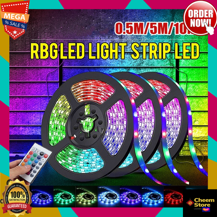 RGB MULTI COLOR BRIGHT LED STRIP LIGHTS | Lazada PH