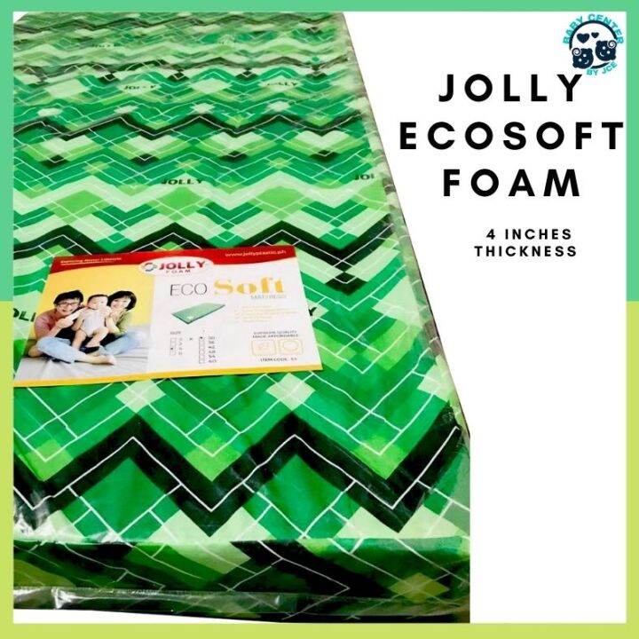 JOLLY ECOSOFT FOAM / MATRESS/ BEDDINGS / 4INCH THICKNESS FOAM W/ COVER ...