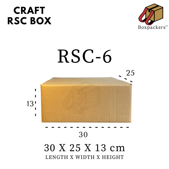 BOXPACKERSPH RSC 6 Box 6 30 X 25 X 13 CM Kraft Brown Corrugated Shipping Box LOWEST PRICE ...