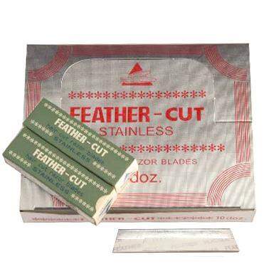 Feather-Cut Hair Razor Blades ใบมีดขนนก คมเดียว มีดโกน กันคิ้ว กันจอน ...