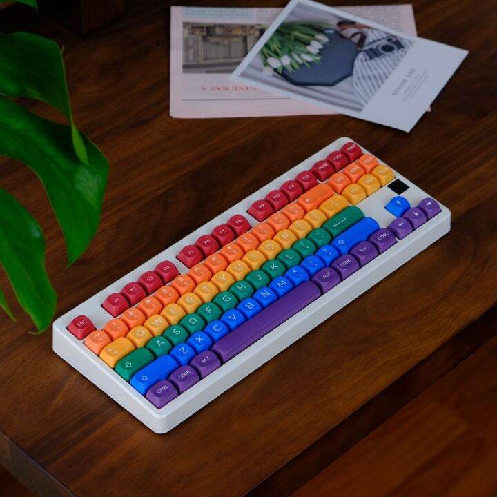 【Keycap Only】GMK Pride Keycap Gradient Rainbow 126 Keys MOA Profile PBT ...