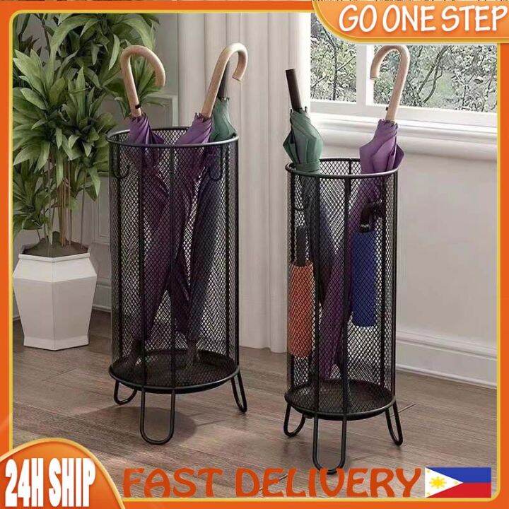Umbrella Rack Metal Umbrella Stands Office Hallway Storage Bucket for ...
