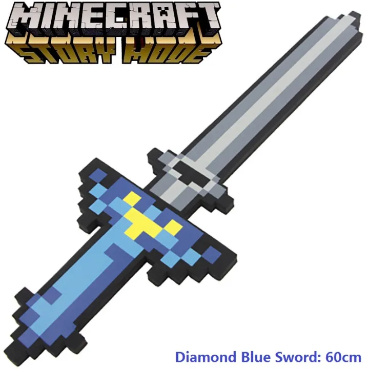 8บิตพิกเซลโฟมMinecraftตุ๊กตา,เพชรLavaดาบ,พลั่ว,2-In-1และPickaxe,โบว์และ ...