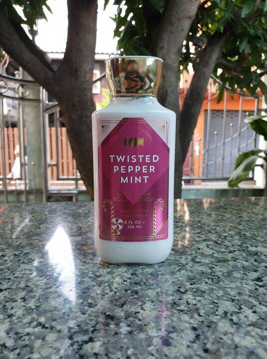 Bath And Body Works Twisted Peppermint Body Lotion โลชั่นบำรุงผิวบาธแอนด์