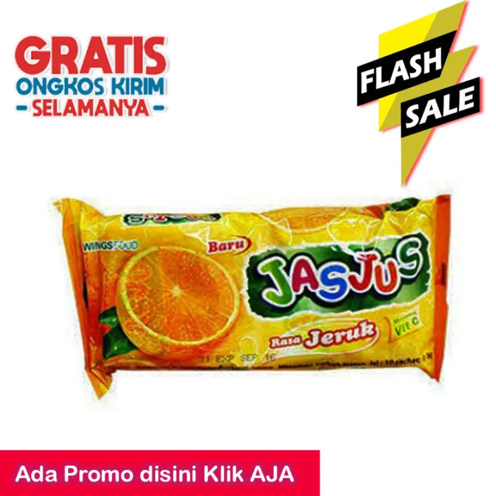 Jasjus Rasa Jeruk pack isi 10 jas jus orange rasa jeruk | Lazada Indonesia