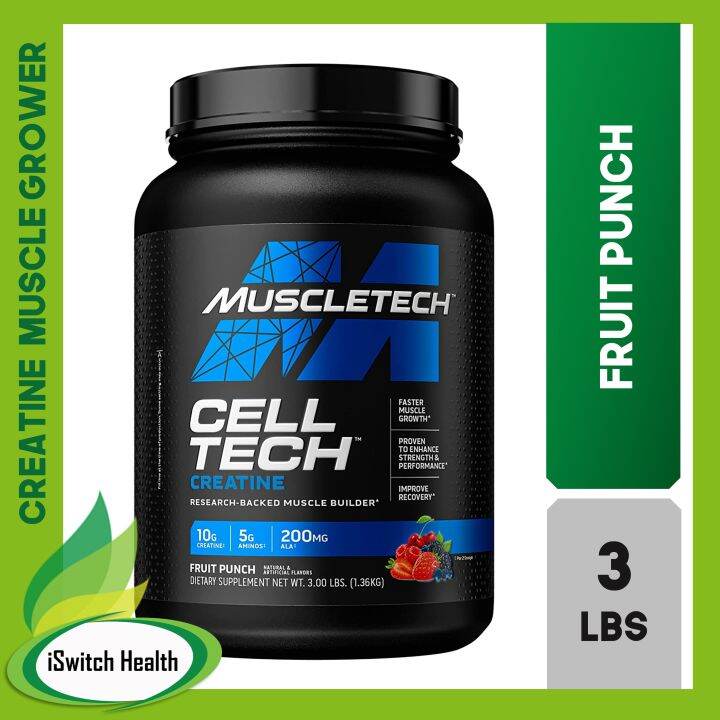 MuscleTech Cell-Tech - Fruit Punch - 3lbs and 6lbs | Powerful Creatine Formula | Lazada PH