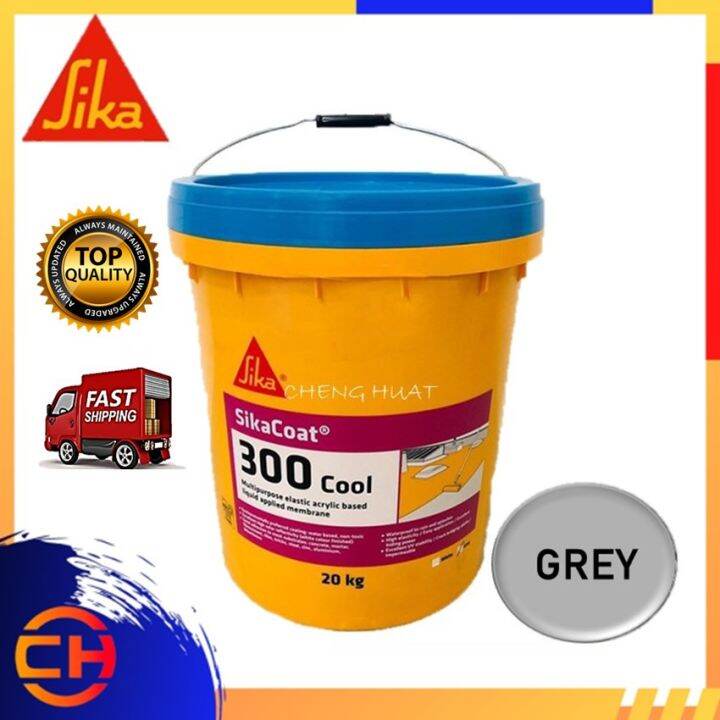 Sika® Sikacoat 300 Cool 20kg (grey) WATERPROOFING Multipurpose Elastic Acrylic Based Liquid ...