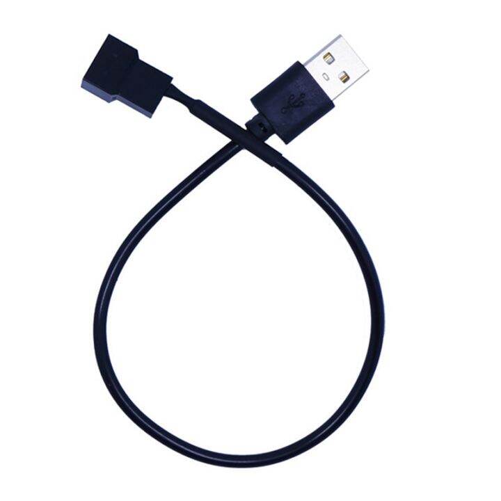 3pin or 4pin fan to USB Adapter Cables 3/4 Pin Computer PC Fan Power ...