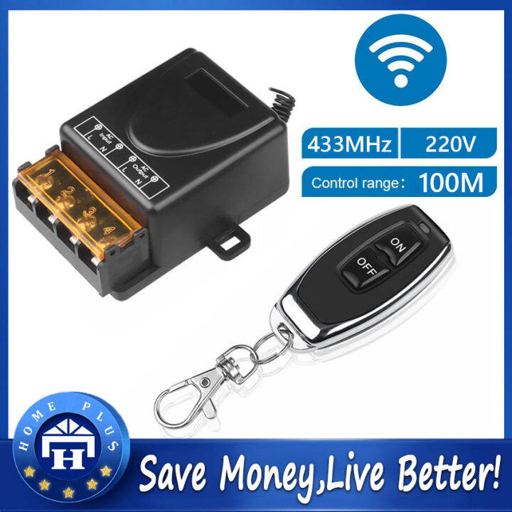 【Local delivery】 433 MHz AC 220V 30A Remote Control Switch Water Pump ...