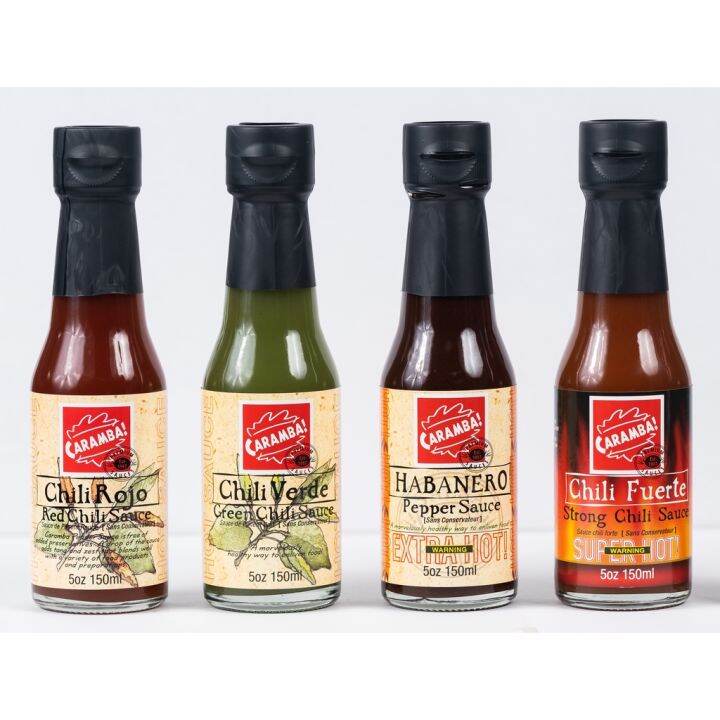 Caramba Assorted Hot Sauce 150 ml (4 pcs)♧ | Lazada PH