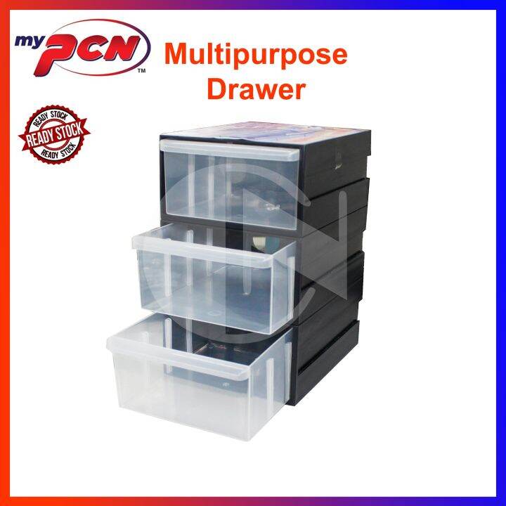 PCN 3 Tier Multipurpose Storage Box / Heavy Duty / Industrial Small Hardware (Industrial/Home ...