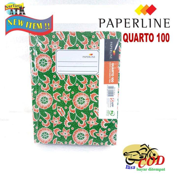 BUKU "QUARTO PAPERLINE A5 " Ukuran Sedang ( 16 x 21 cm) | Lazada Indonesia