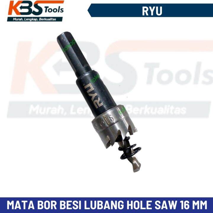 Mata Bor Hole Saw Besi RYU 16 mm - Mata Bor Lubang Plat Besi 16mm ...