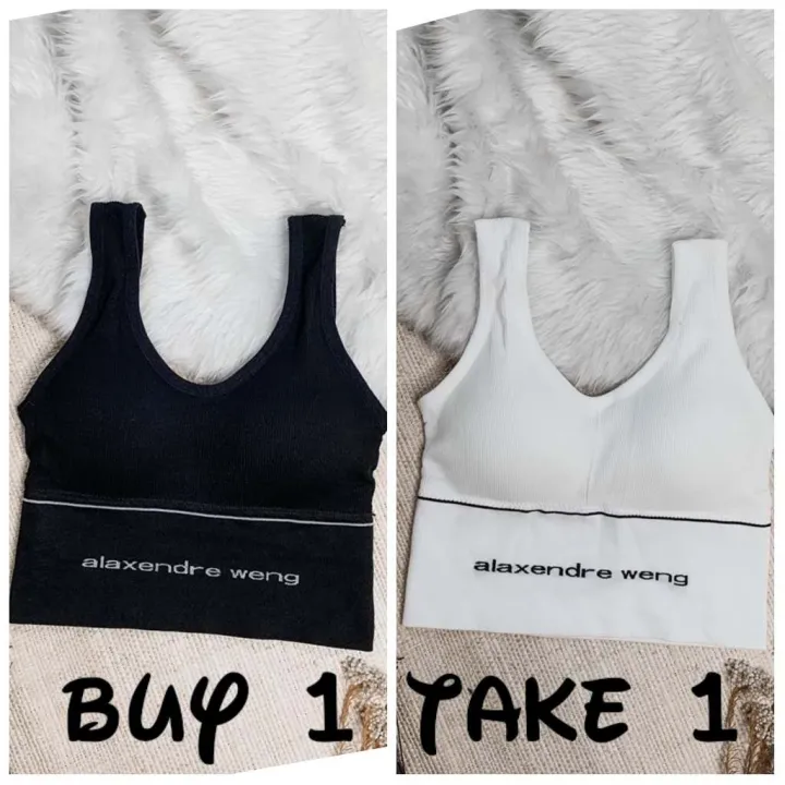( Buy 1 take 1 ) Korean U Back Sport Bralette Bra for Women (Alaxendre ...