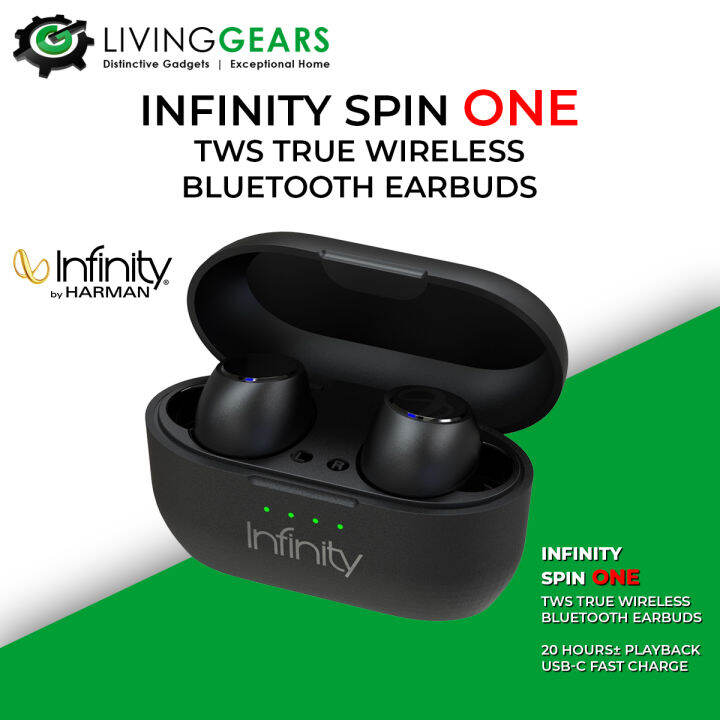 Infinity Spin One TWS True Wireless Bluetooth Earbuds | Lazada