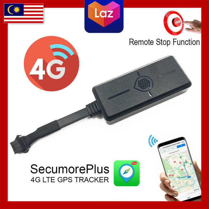 SecumorePlus 4G LTE GPS Tracker Global Positioning Device with Remote ...