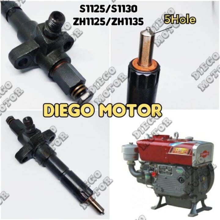 S1125 S1130 Injektor rumah nozel komplit mesin diesel Dongfeng Jiandong ...
