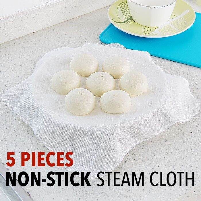 [SG Stock] 5pcs Non-Stick Food Cooking Steamer Mat - Steam Dumpling ...