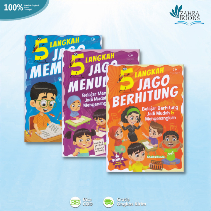 BK - BUKU 5 LANGKAH JAGO MEMBACA, MENULIS & BERHITUNG | Lazada Indonesia