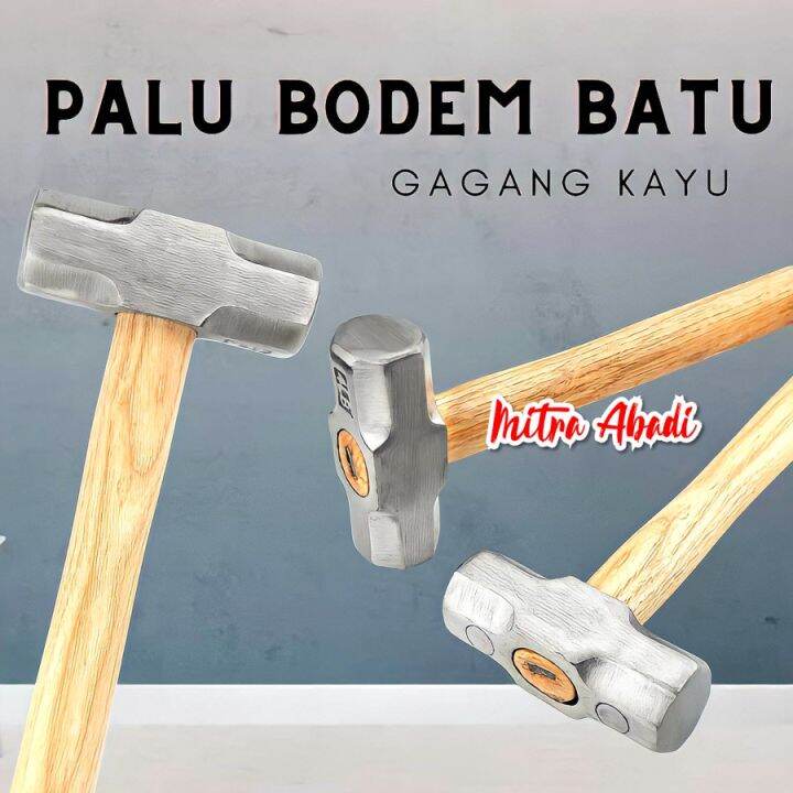 Palu Bodem Bogem Gagang Kayu untuk Tembok Beton Batuv | Lazada Indonesia