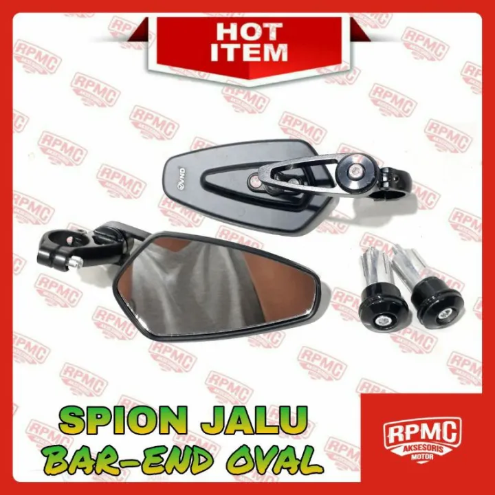spion jalu spion bar end model oval universal cocok buat matic dll ...