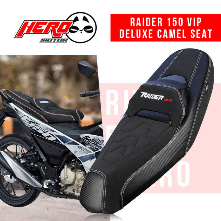 ♘Suzuki Raider 150 Carb Type VIP Deluxe Camel Seat Suede And Leather ...