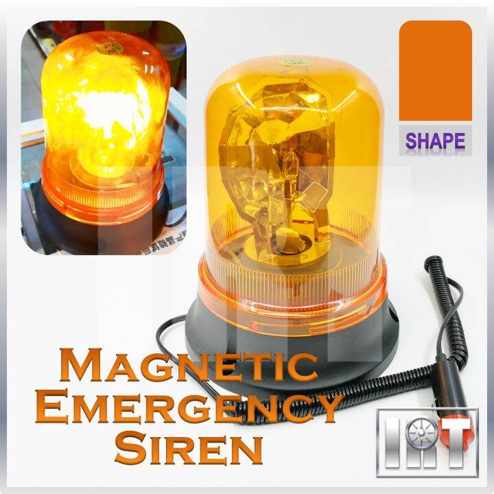 Siren Cover Orange Red Emergency Beacon Sign Warning Light Signal ...