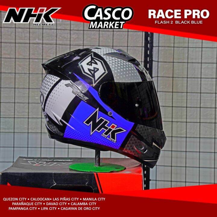 NHK RACE PRO FLASH SUPER CROSS FULL FACE SINGLE VISOR MOTORCYCLE ...