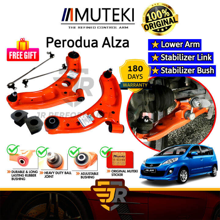 Muteki Lower Arm / Stabilizer Link / Stabilizer Bush Muteki Alza Lama ...
