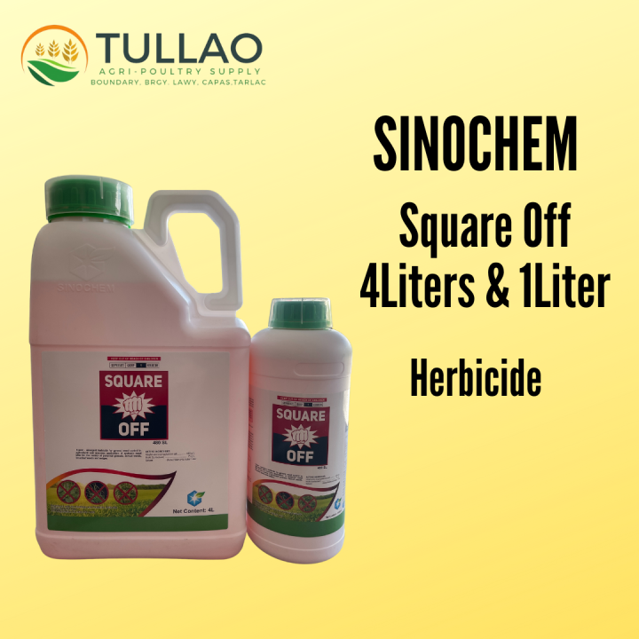 SINOCHEM Square Off 480SL 1L / 4L Glyphosate Herbicide | Lazada PH