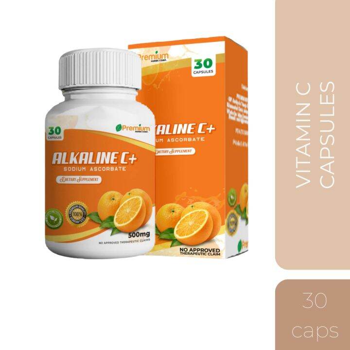 Ziyaph Premium Herbs Alkaline C+ Sodium Ascorbate With Zinc, Vitamin C ...