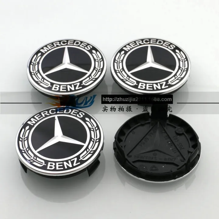 Auto parts 4PCS 75MM Aluminium Logo Car Wheel Hub Center Cap Sticker ...