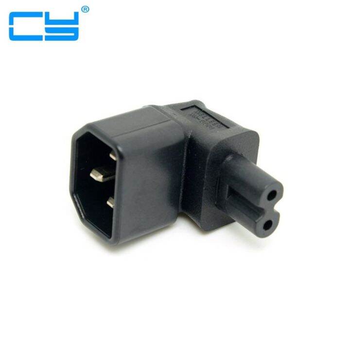 5pcs 90 Degree Right Angled IEC angle IEC320 IEC 320 C14 Socket to IEC C7 AC Power Plug Adapter ...