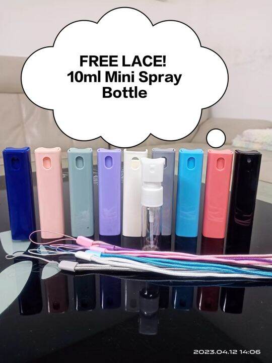 10ml Mini Spray Botttle with free Lanyard Lase Portable Alcohol Sprayer ...