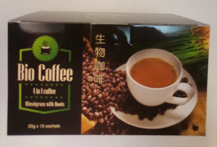 Bio Coffee 4-in-1 Coffee With Wheatgrass And Roots Expiry 08/09/2024 ...