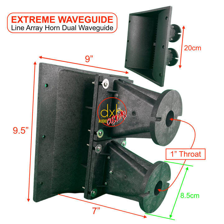 dxb Fiber Horn Line Array Waveguide Dual Bolt Type (9.5" x 9") for ...