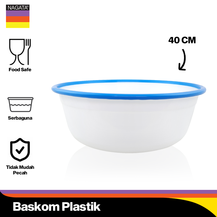 NAGATA Baskom Plastik Deluxe 40 CM Plastic Basin Food Safe NAG-NGT-818 ...