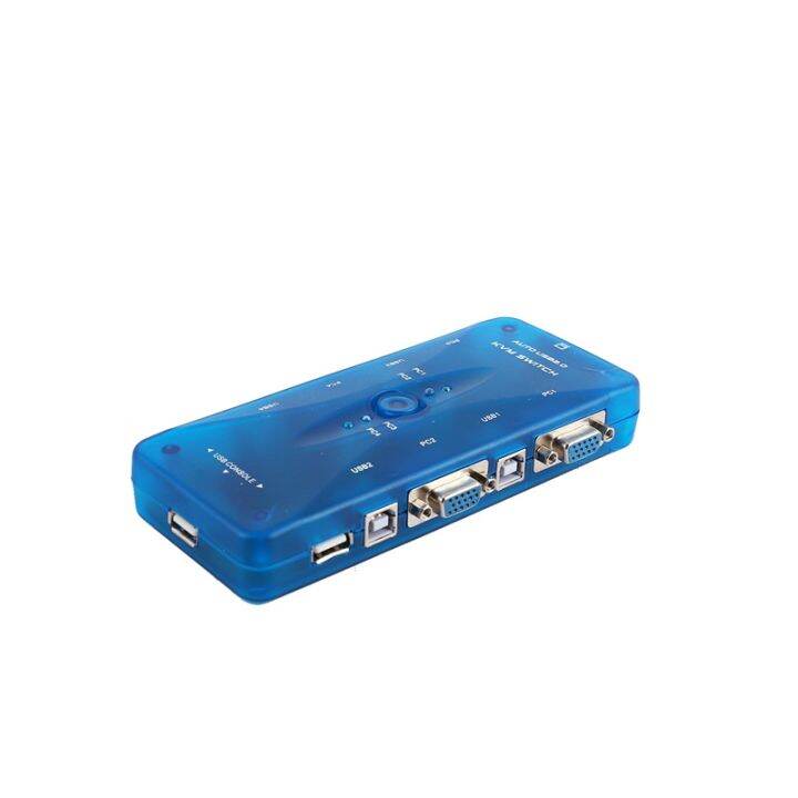 4 Port Usb 2.0 Kvm Switch Switcher Switch 4-In-1-Out 1920x1440 Vga Svga ...