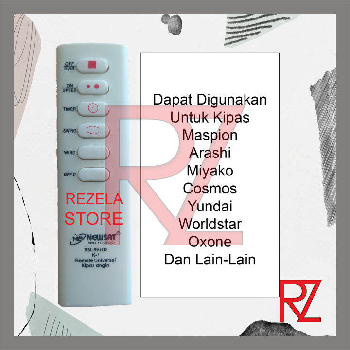 Remote Kipas Angin Multi Universal Langsung Pakai Newsat KA-1 | Lazada ...