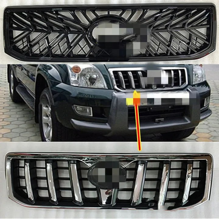 Front Bumper Grill Radiator Grille for Toyota Land Cruiser 120 Prado ...