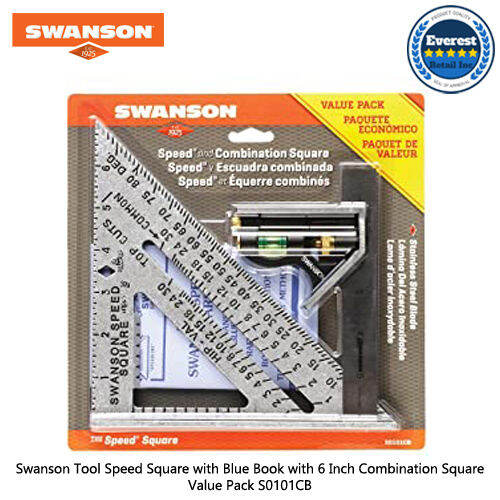 Swanson Tool Speed Square with Blue Book with Combination Square Value ...