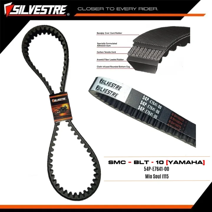 SILVESTRE Motorcycle Belt for Yamaha Mio Soul i115 (54P-E7641-00) SMC ...