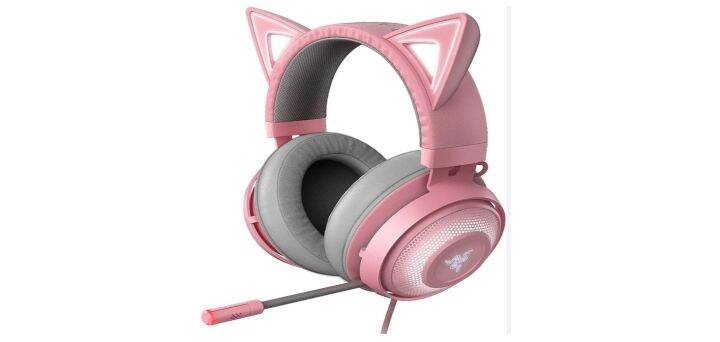 RAZER KRAKEN KITTY EDITION USB GAMING HEADSET - QUARTZ PINK | THX ...