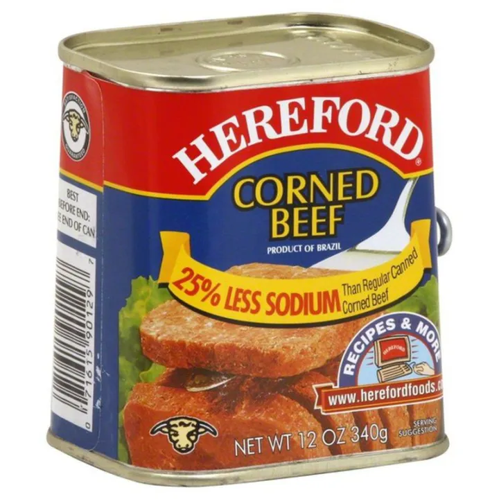 Hereford Corned Beef 25% Less Sodium 340g | Lazada PH