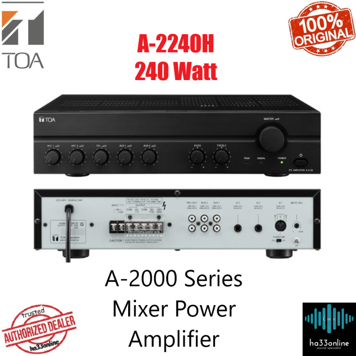 TOA A2240H Mixer Amplifier 240 Watt | Lazada