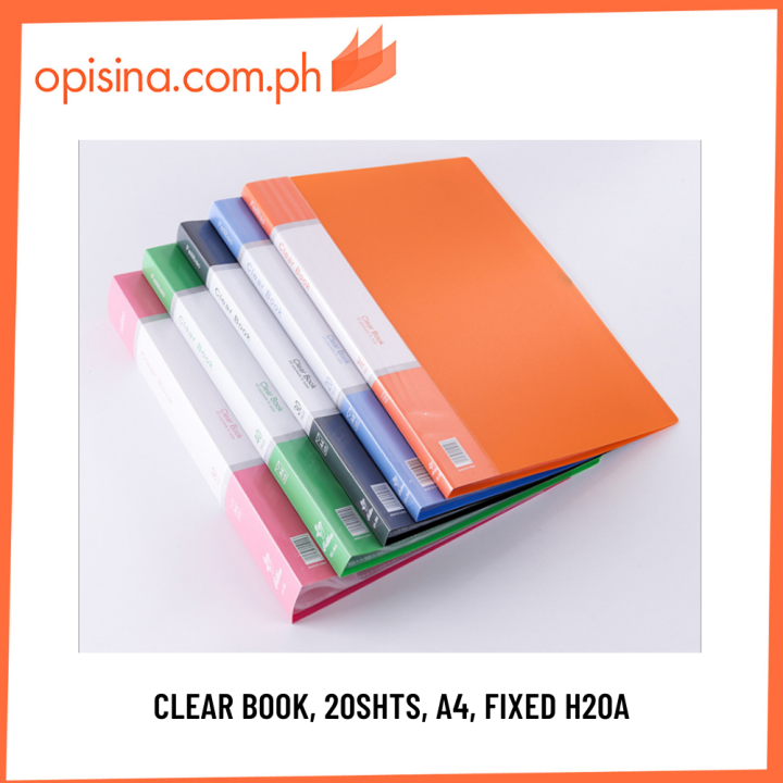 CLEAR BOOK, 20SHTS, A4, FIXED | Lazada PH