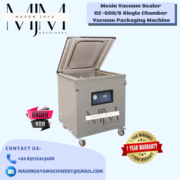 Mesin Vacuum Sealer DZ 600/S Single Chamber Vacuum Packaging Machine ...