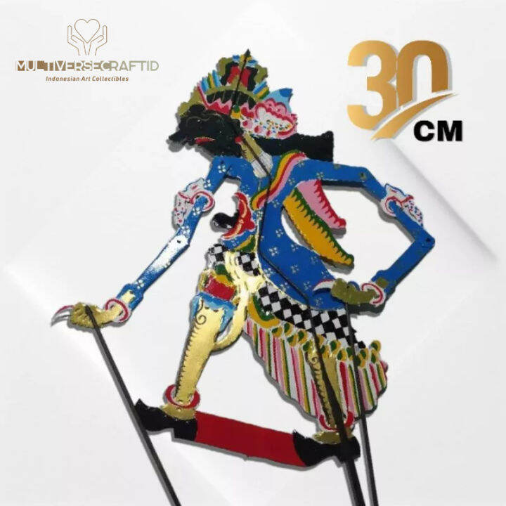 Miniatur Wayang Kulit Asli 30cm Batara Bayu Ukuran Mini Bahan Kulit ...