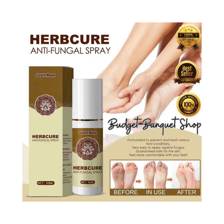 Herbcure Anti Fungal Spray Anti-Fungal Infection Antibacterial 60ml ...